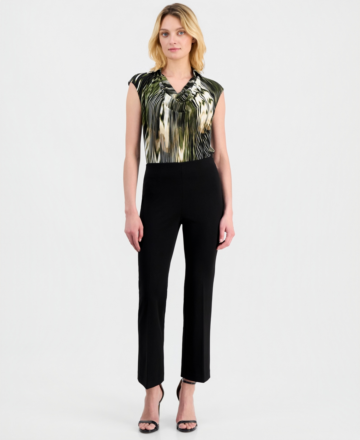 Click here for Anne Klein Womens Pull On Kick-Flare Pants - Anne... prices