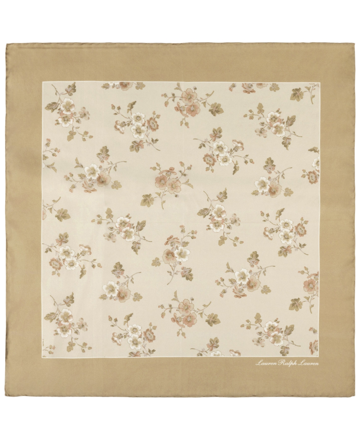 Click here for Lauren Ralph Lauren Floral Small Square Scarf - Ca... prices