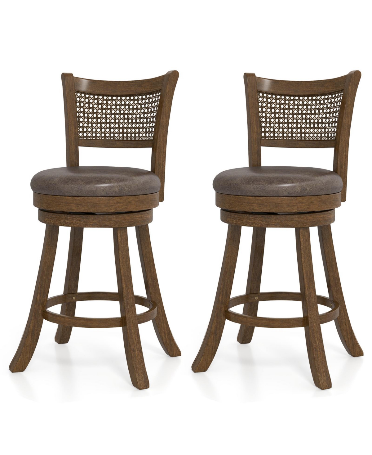 Click here for Slickblue Counter Height Bar Stools Set of 2  Swiv... prices