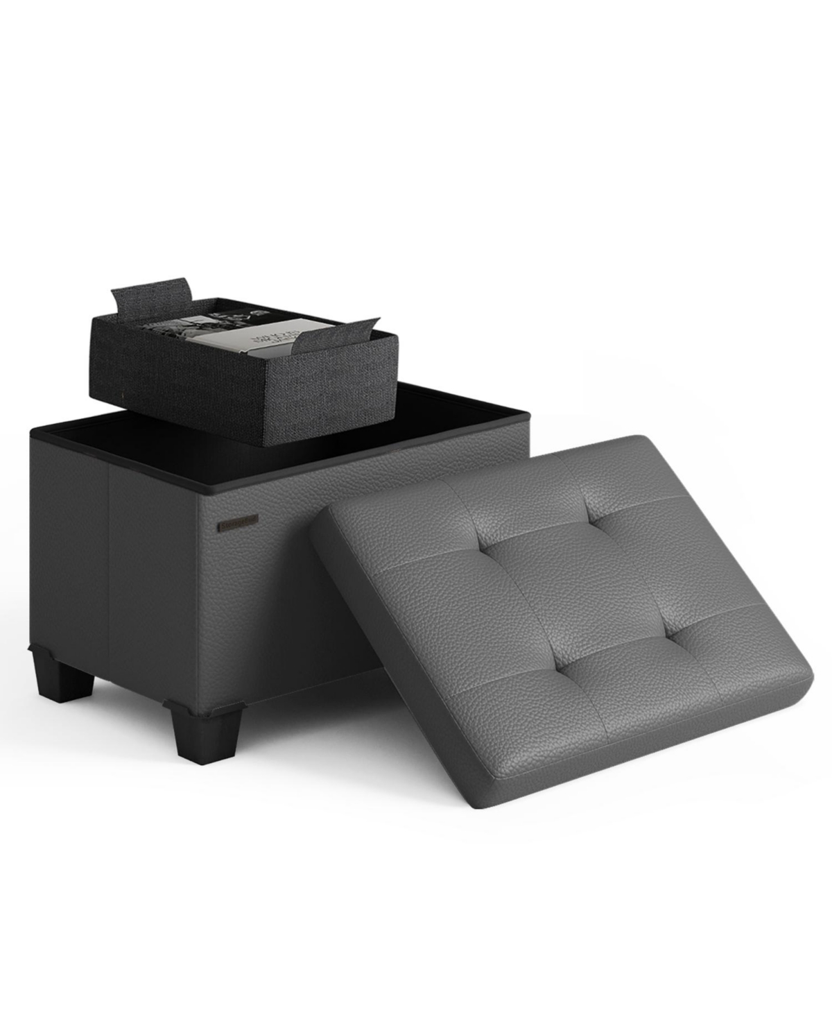 Click here for Nestl 16 Inch Ottoman Storage Bench with Storage B... prices