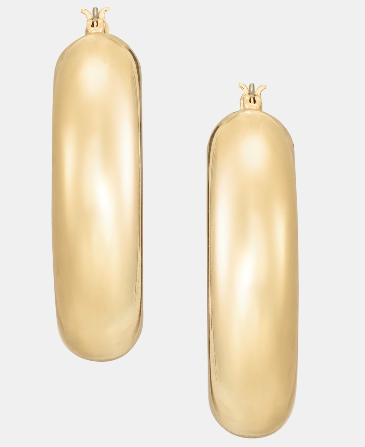 Click here for Dkny Medium Thick Hoop Earrings  1.6 - Gold prices