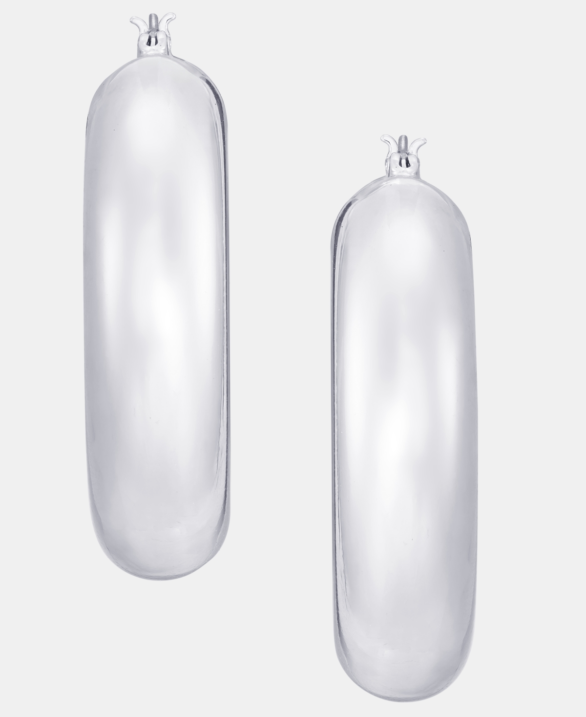 Click here for Dkny Medium Thick Hoop Earrings  1.6 - Silver prices