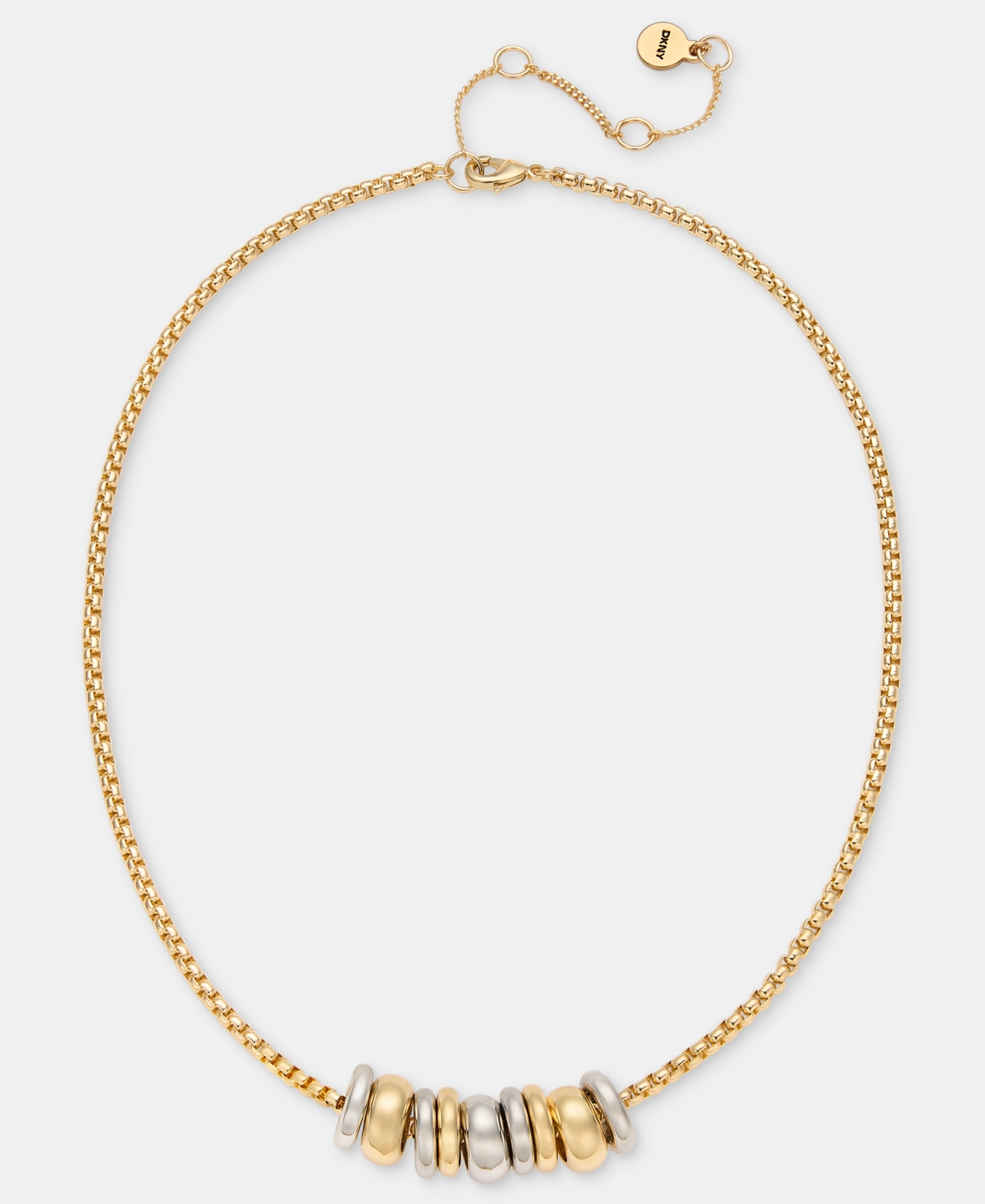 Click here for Dkny Puffy Rondelle Bead Statement Necklace  16 +... prices