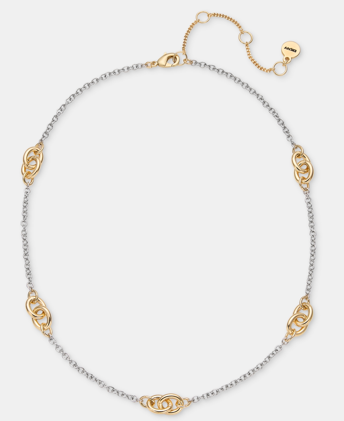 Click here for Dkny Stationed Link Collar Necklace  16 + 3 extend... prices