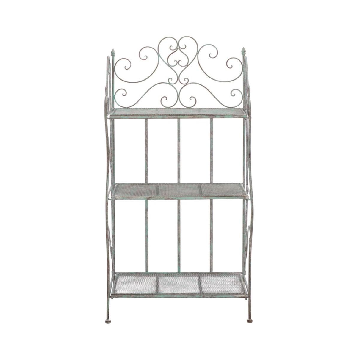 Click here for Augusta Home Torus 3-Tier Shelf - Antique dark gre... prices