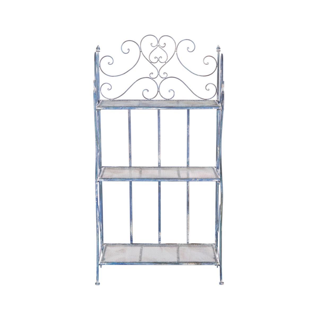 Click here for Augusta Home Torus 3-Tier Shelf - Mossy blue prices