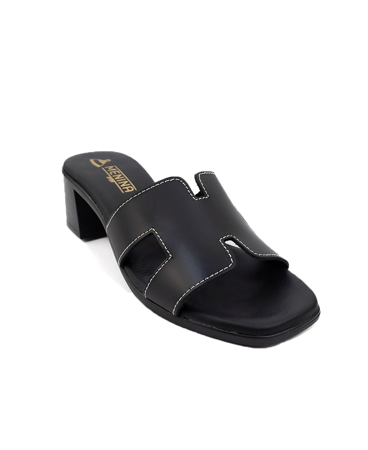 Click here for Menina Step Womens Sorrento Leather Medium Heel Sa... prices
