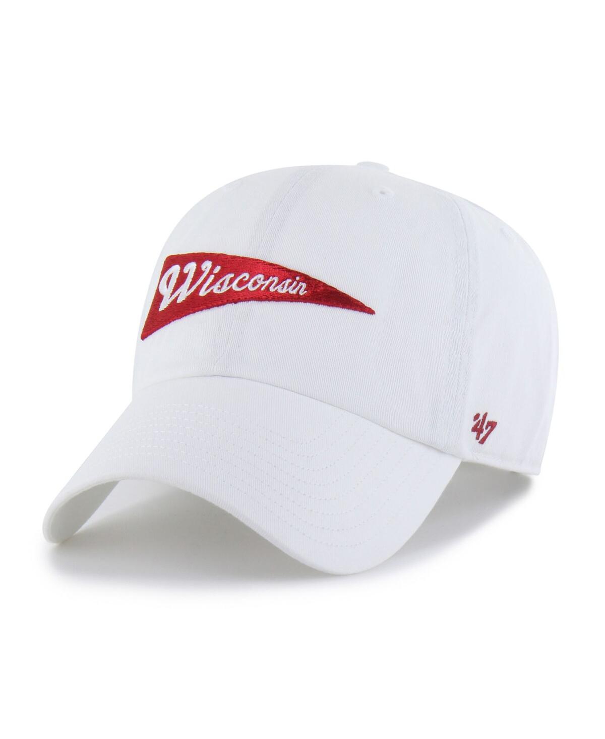 Click here for 47 Brand Mens White Wisconsin Badgers Vault Clean... prices