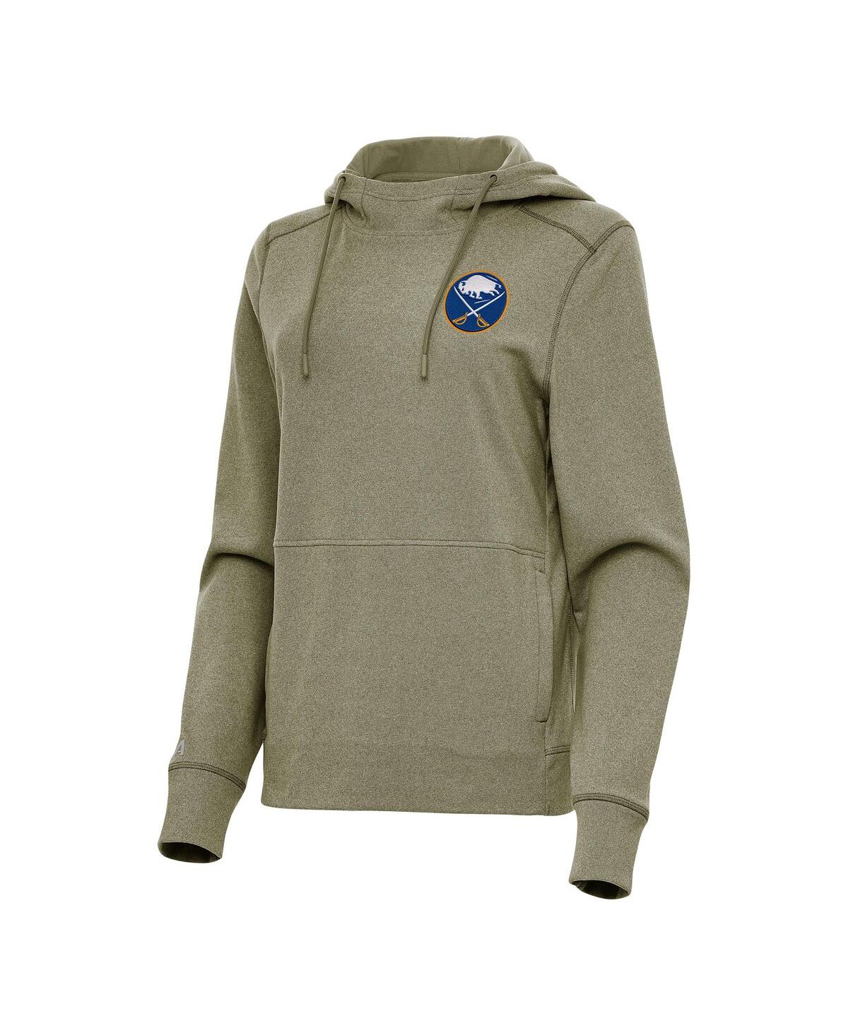 Click here for Antigua Womens Olive Buffalo Sabres Justice Pullov... prices