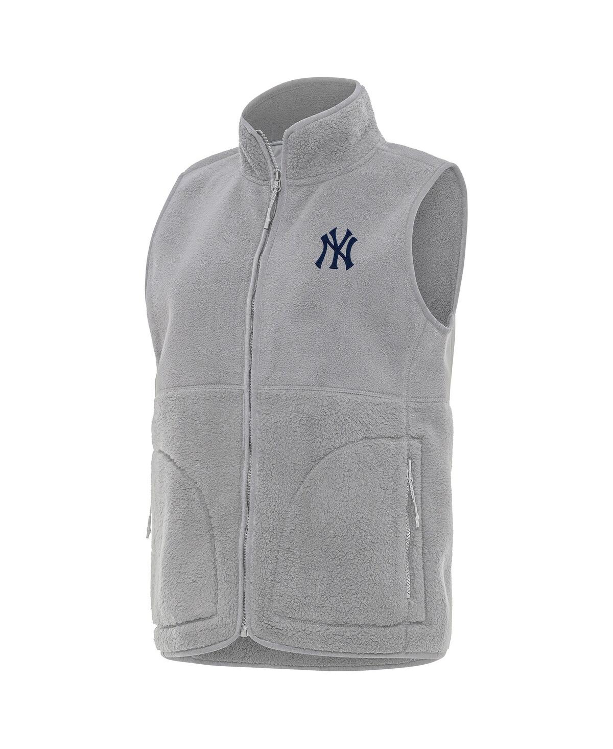 Click here for Antigua Womens Gray New York Yankees Nostalgic Ful... prices