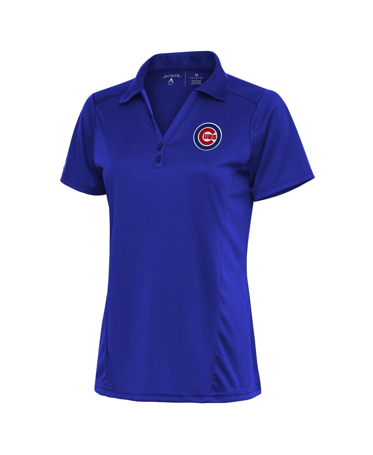 Click here for Antigua Womens Royal Chicago Cubs Logo Tribute Pol... prices