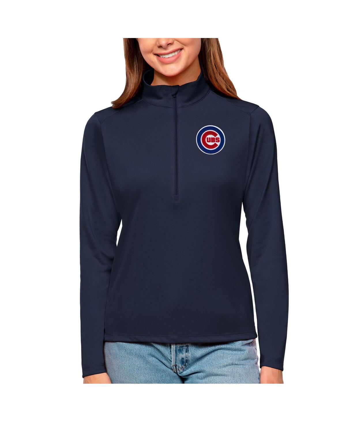 Click here for Antigua Womens Navy Chicago Cubs Tribute Quarter-Z... prices
