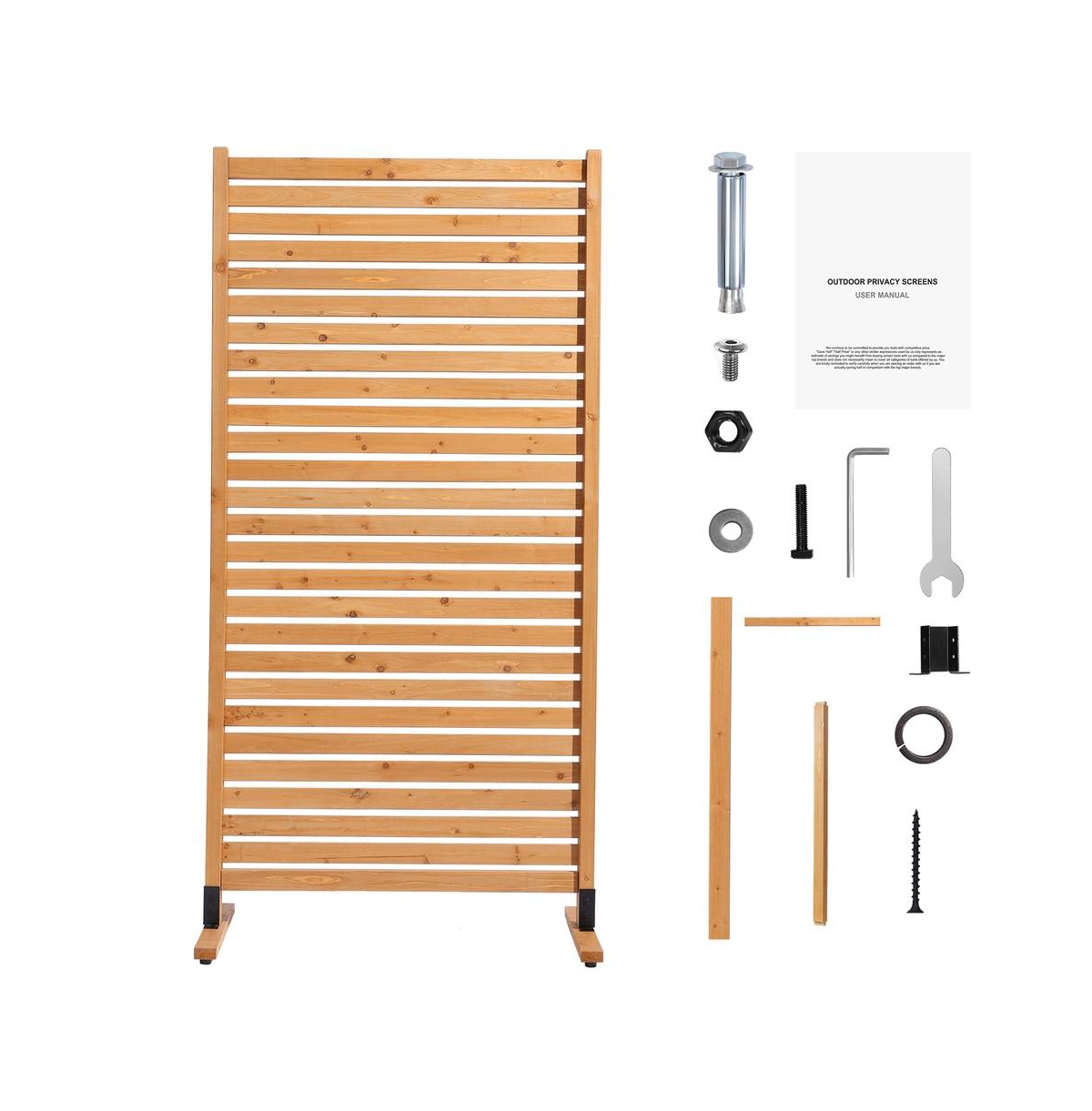 Click here for Sugift 36 x 76 in Freestanding Wood Privacy Screen... prices