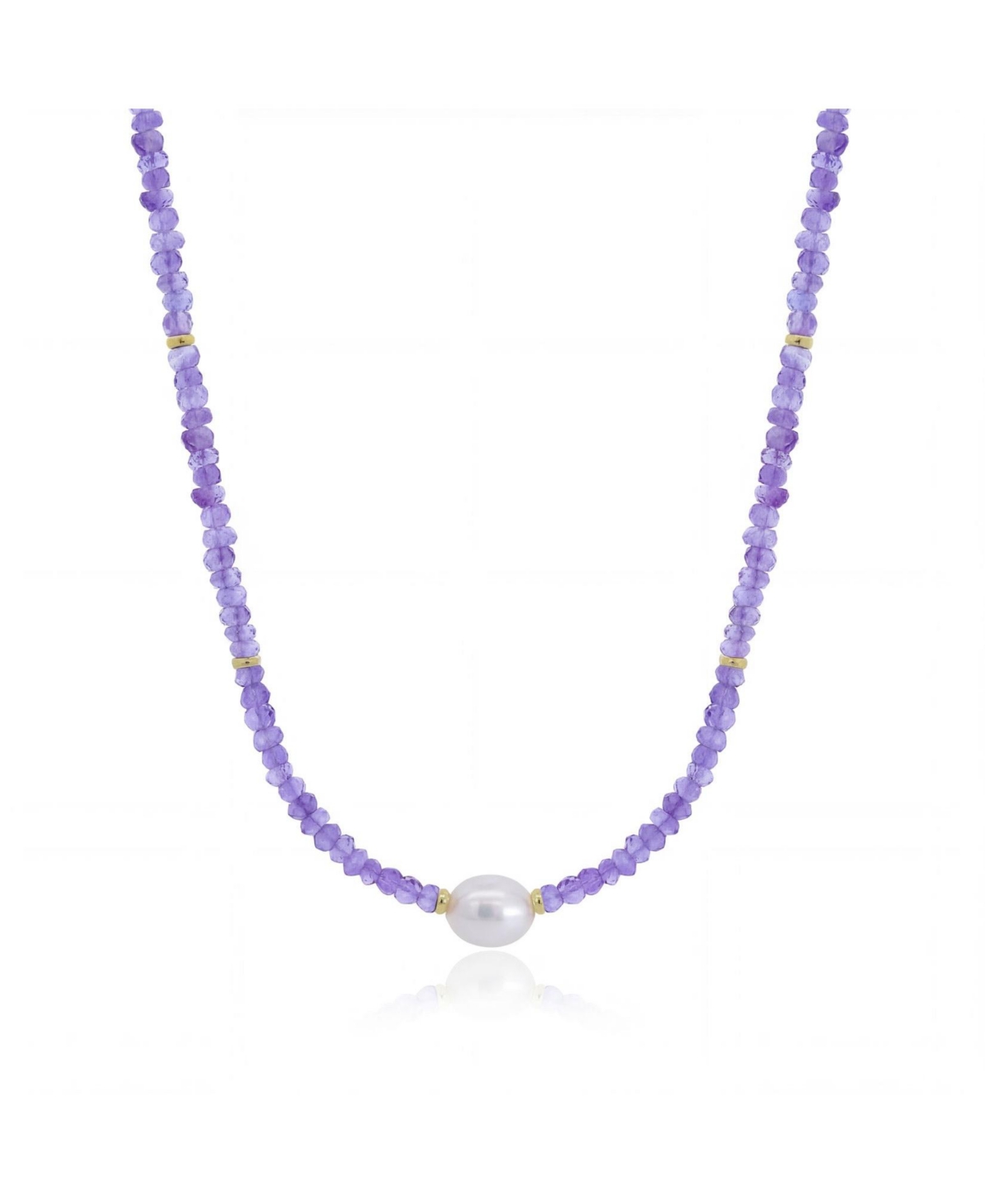 Click here for The Lovery Tanzanite Bead Pearl Necklace 14K Yello... prices