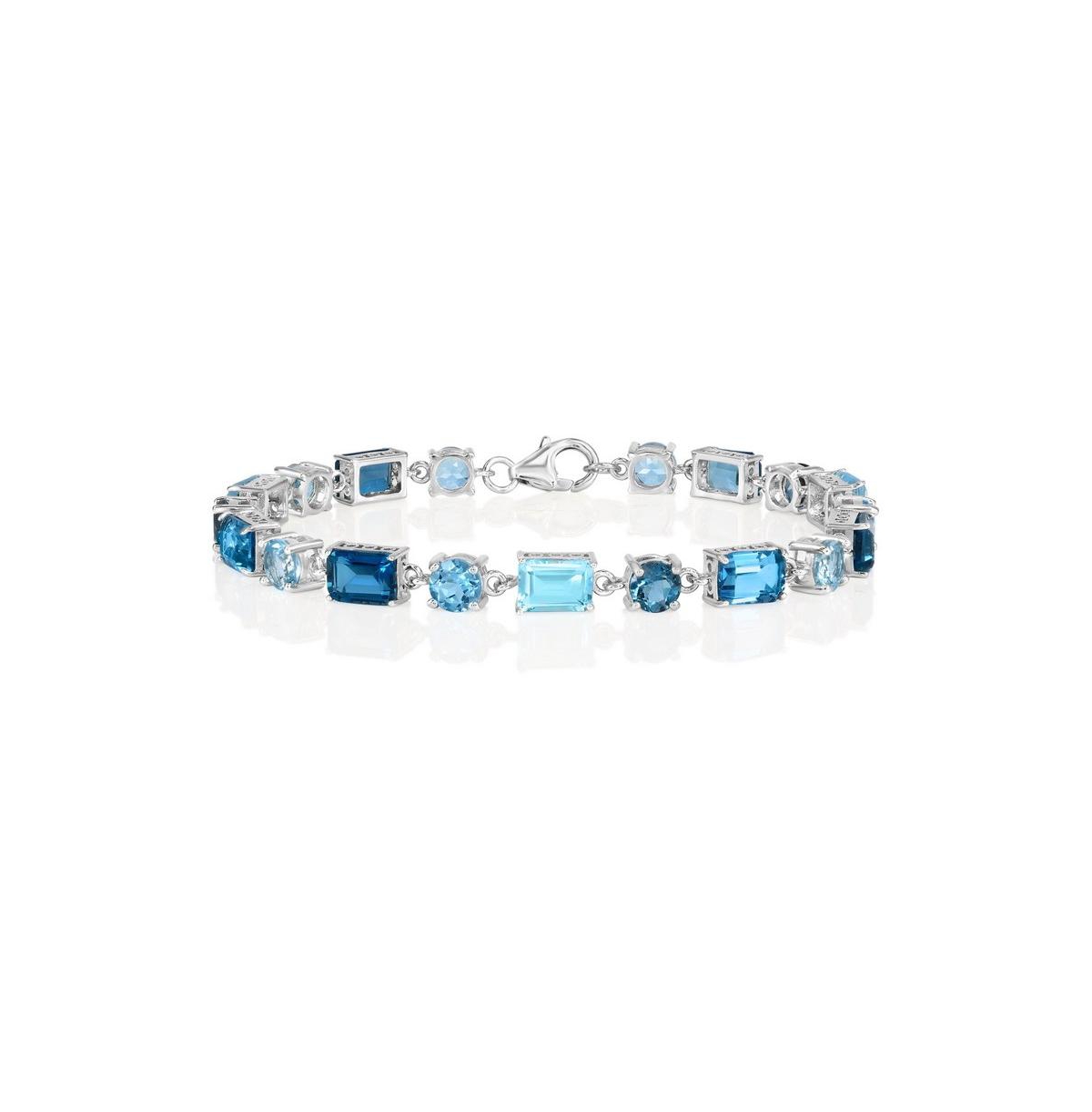 Click here for Simona Multi-Stone Bracelet in Sterling Silver - S... prices