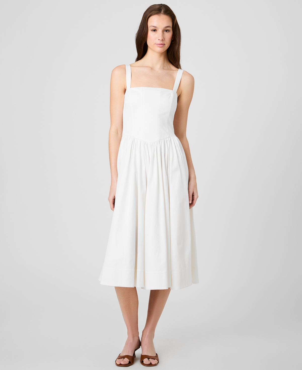 Click here for French Connection Womens Fitted Bodice Midi Dress... prices