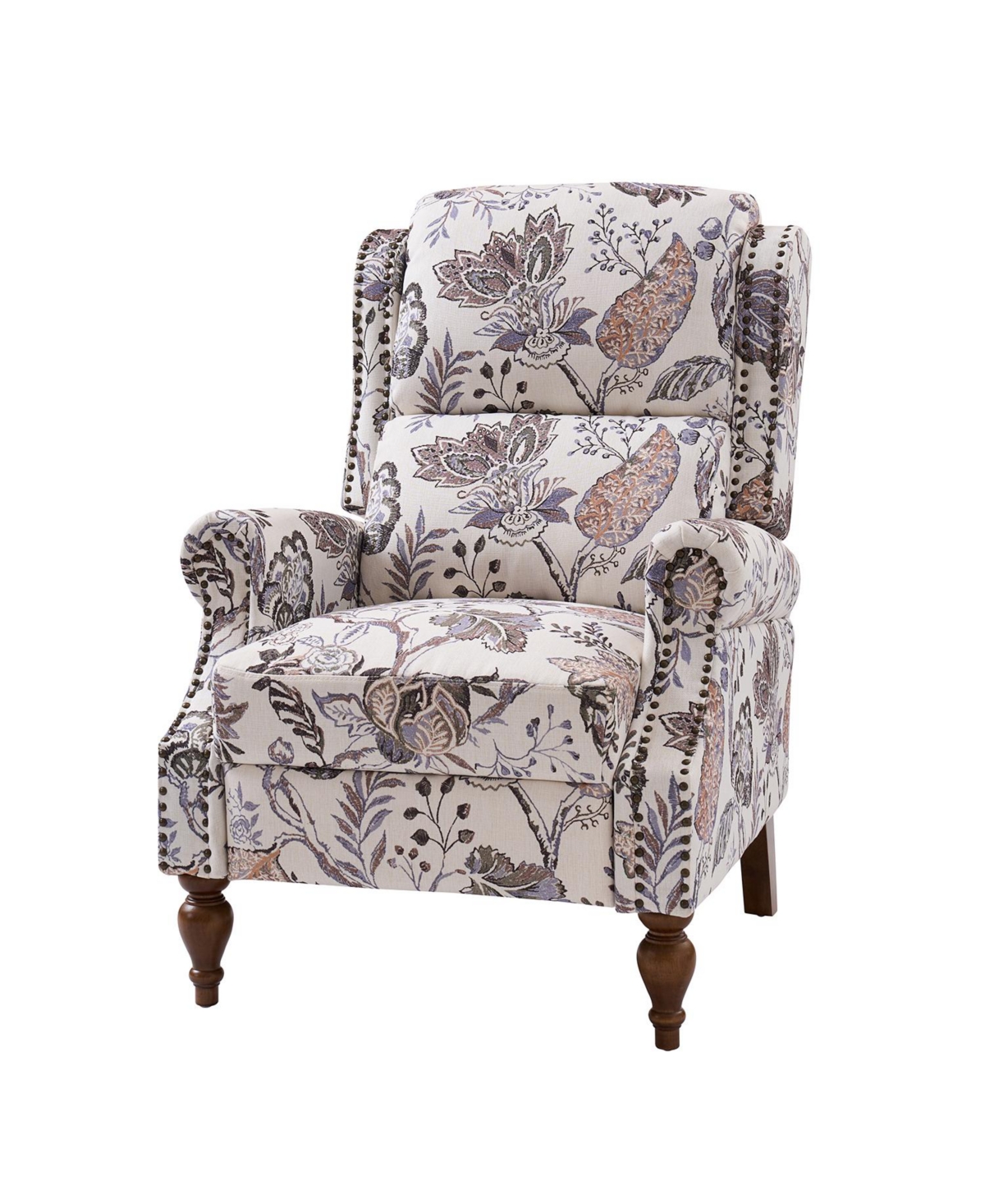 Click here for Hulala Home Ariany Floral Manual Recliner with Nai... prices