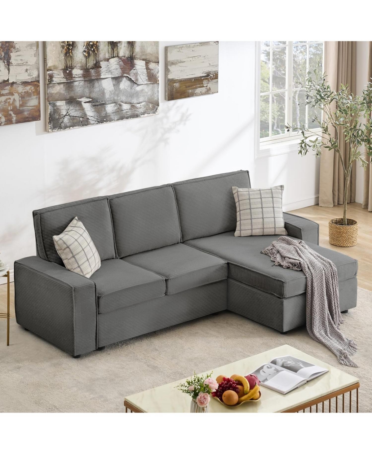 Click here for gaomon L-Shaped Modular Sectional Sofa with Chaise... prices