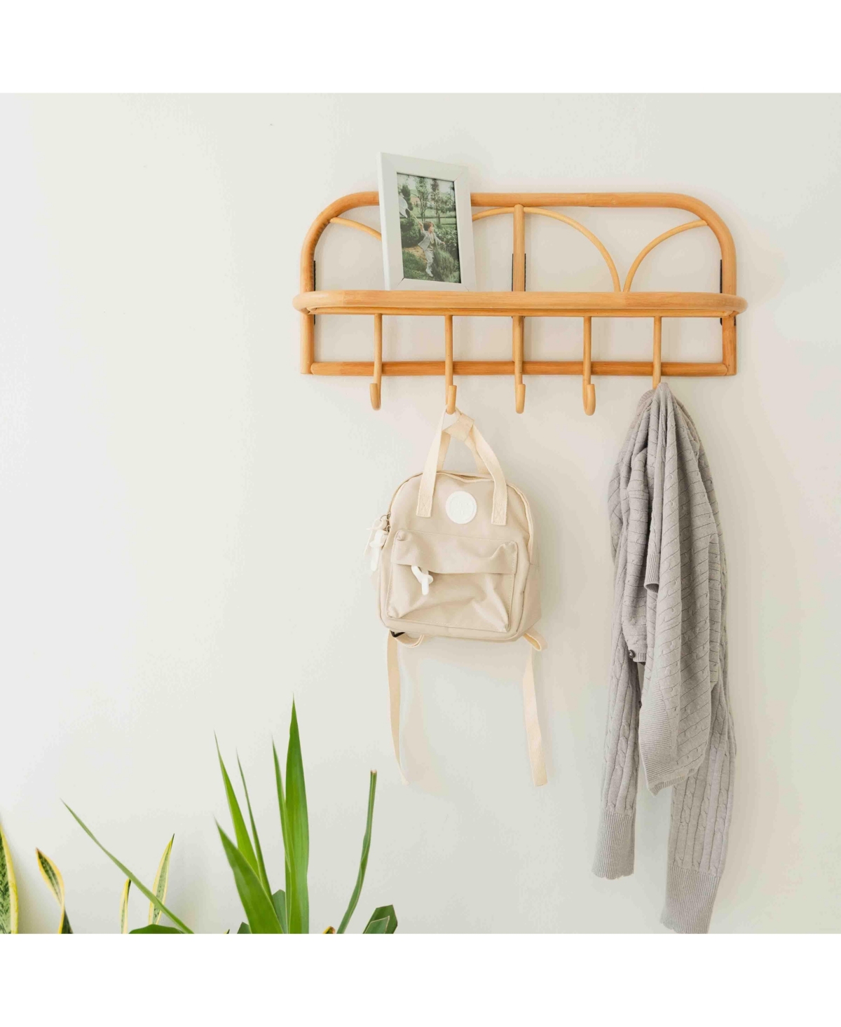 Click here for Momiji Eleanor Handcrafted Rattan Hanging Wall She... prices