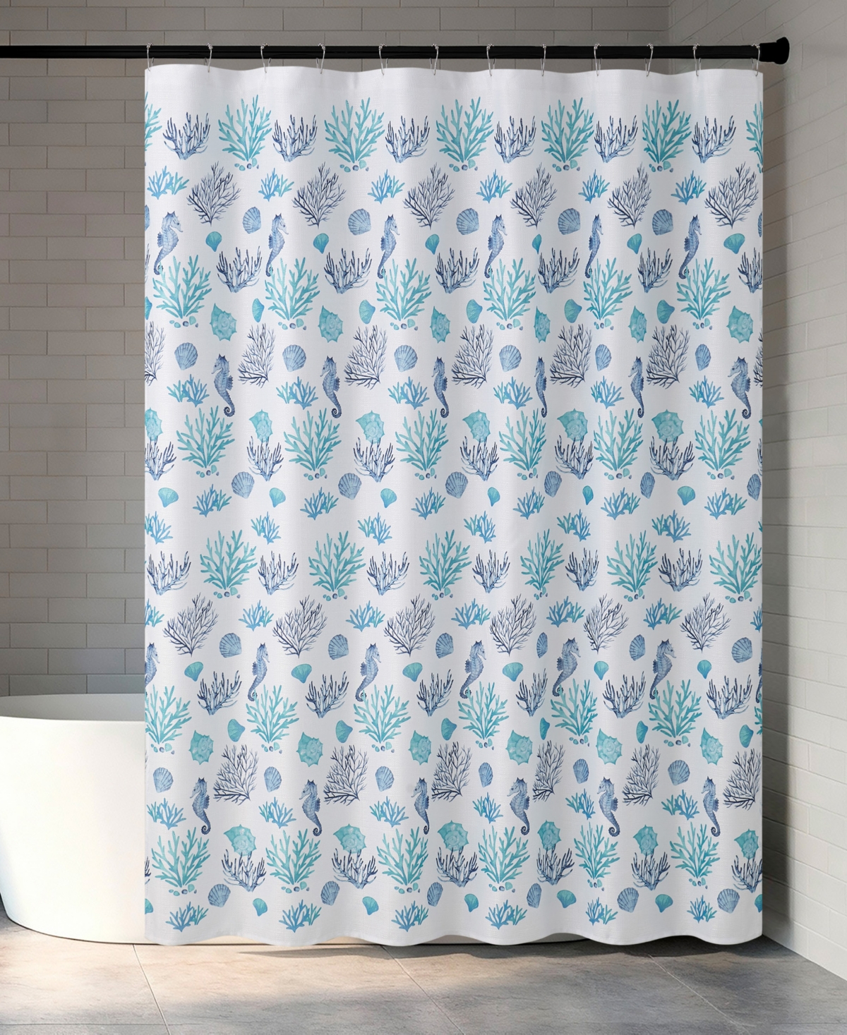 Click here for Creative Home Ideas South Cape 13-Pc. Fabric Showe... prices