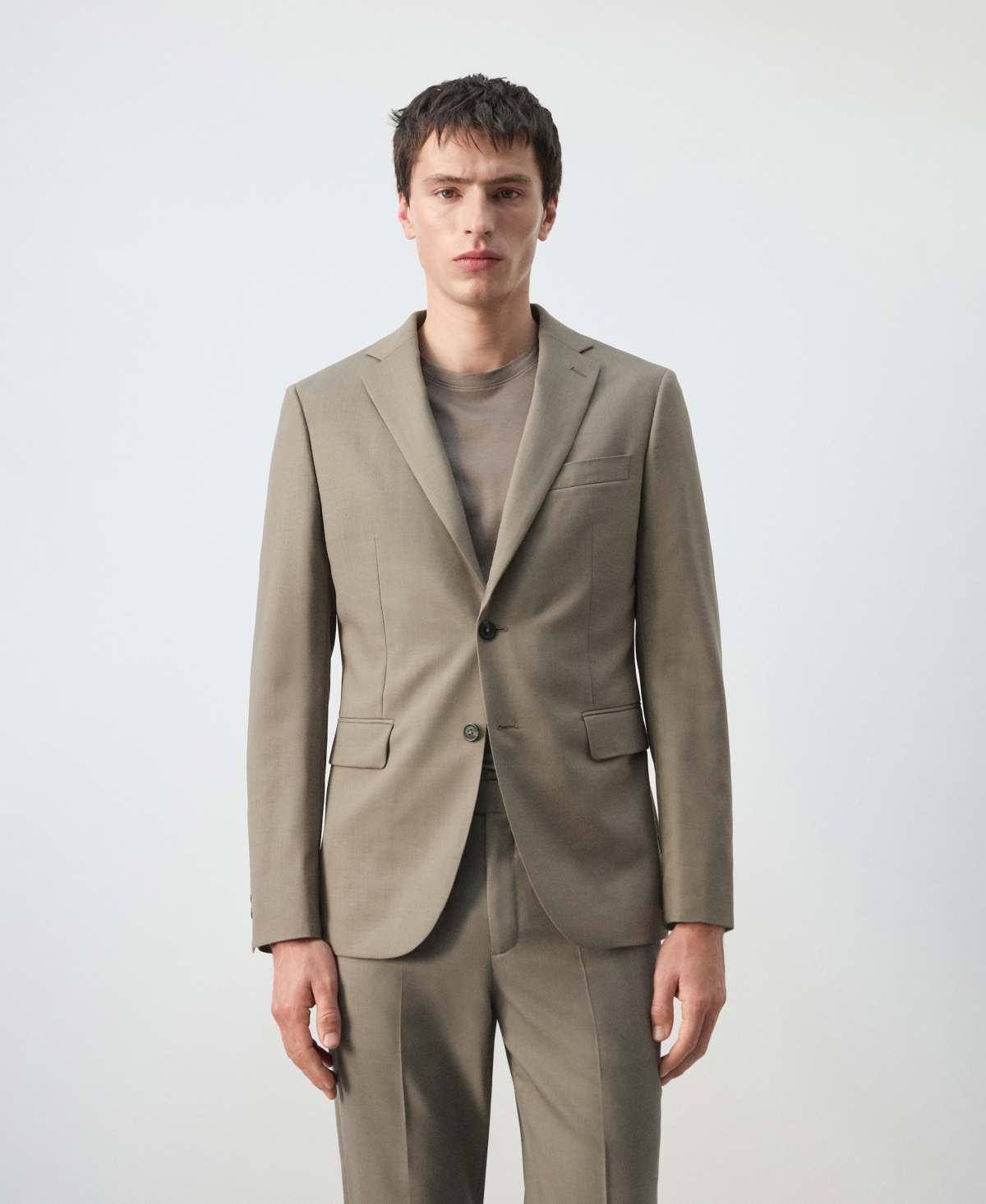 Click here for Mango Mens Turin Suit Blazer - Medium Brown prices