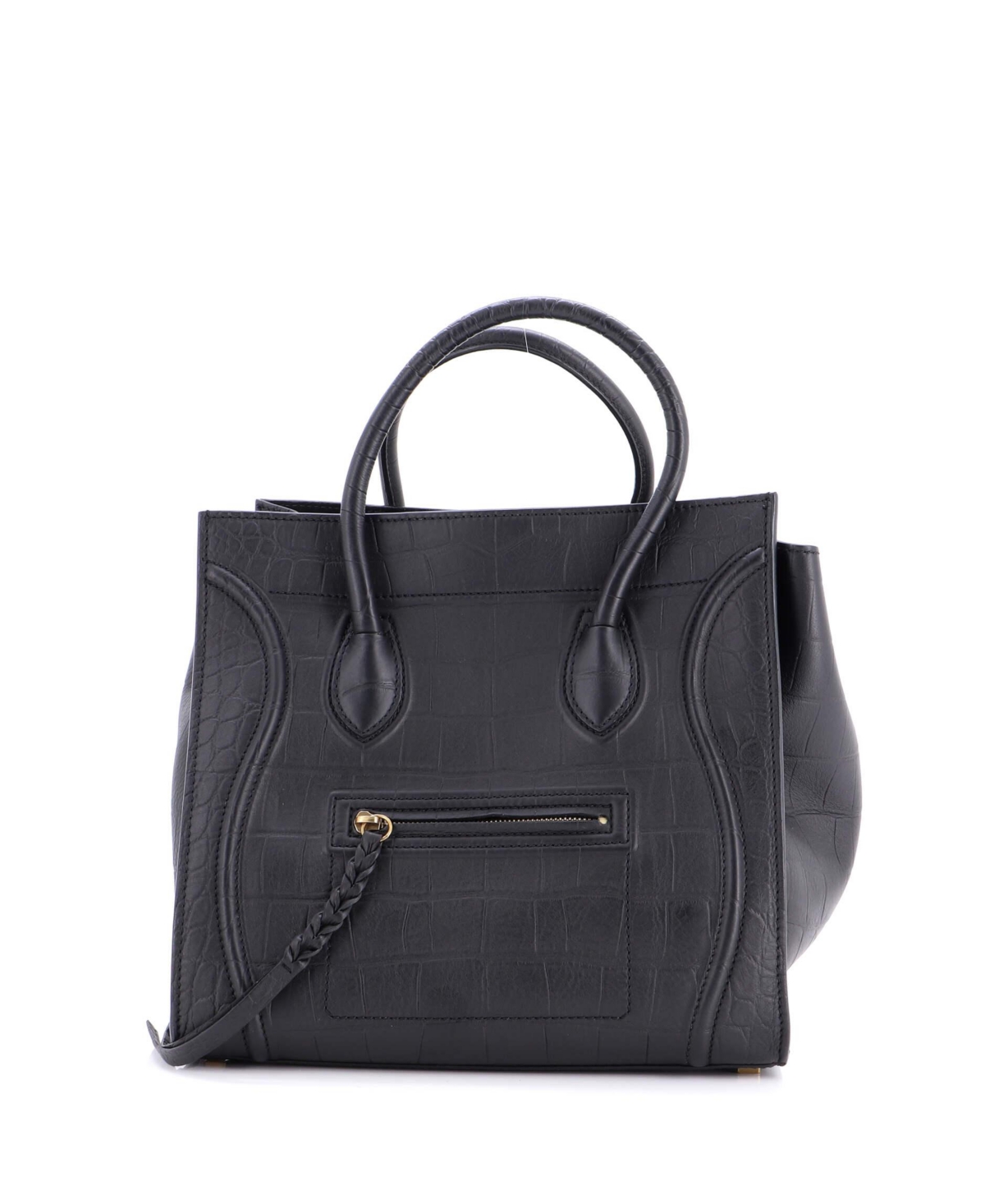 Click here for Pre-Owned Celine Medium Phantom Bag Embossed Leath... prices