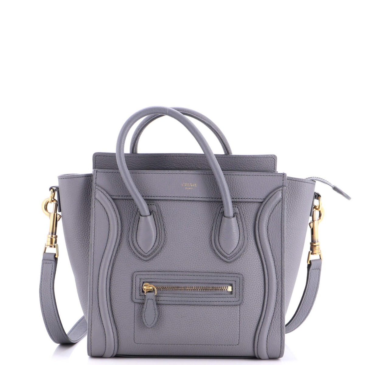 Click here for Pre-Owned Celine Nano Luggage Bag Grainy Leather -... prices