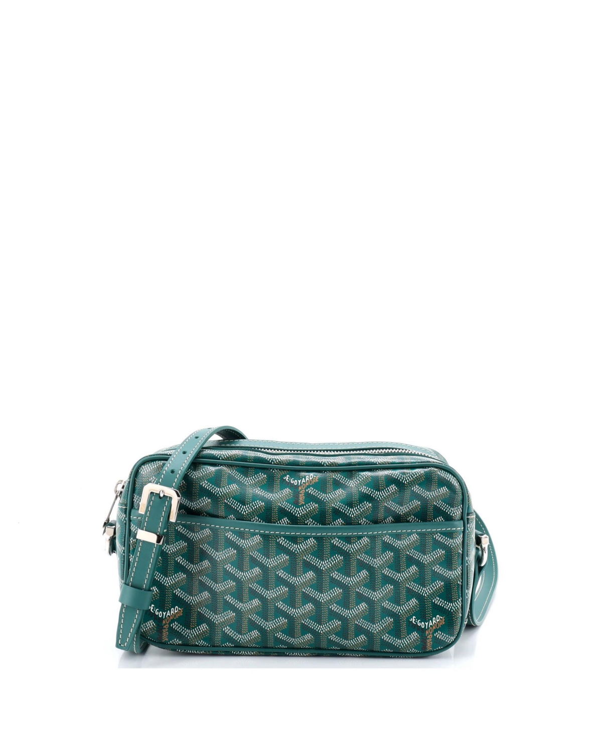 Click here for Pre-Owned Goyard Cap Vert Bag Coated Canvas - Gree... prices