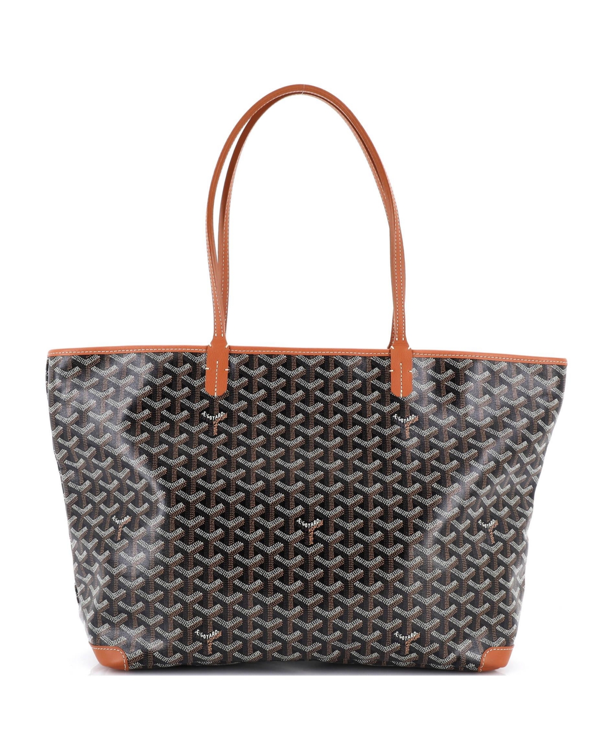 Click here for Pre-Owned Goyard Mm Artois Tote Coated Canvas - Br... prices