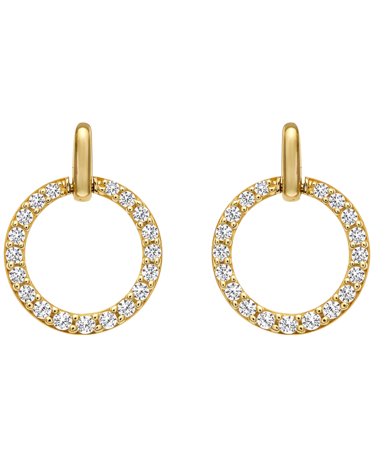 Click here for Macys Diamond Circle Earrings (1/6 ct. t.w.) in 10... prices