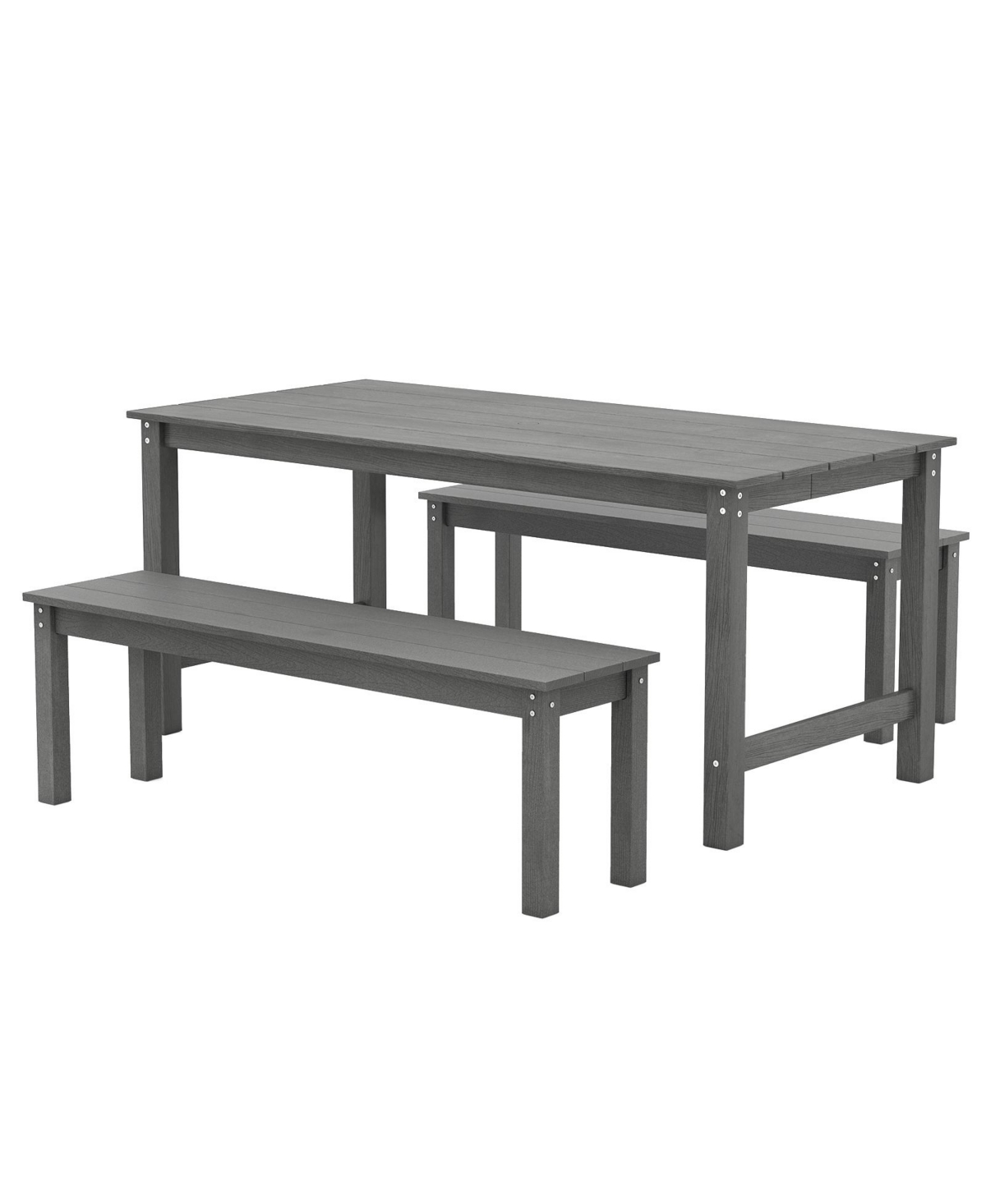 Click here for Slickblue 3 Pieces Outdoor Dining Table Set with 2... prices