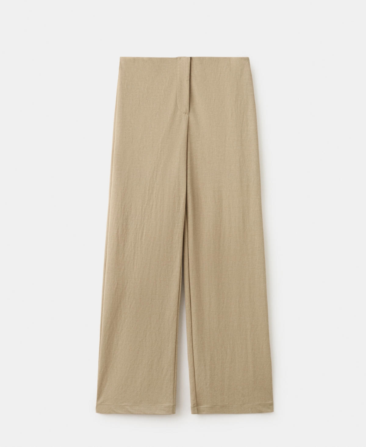 Click here for Mango Womens Straight Mid-Rise Pants - Medium Brow... prices