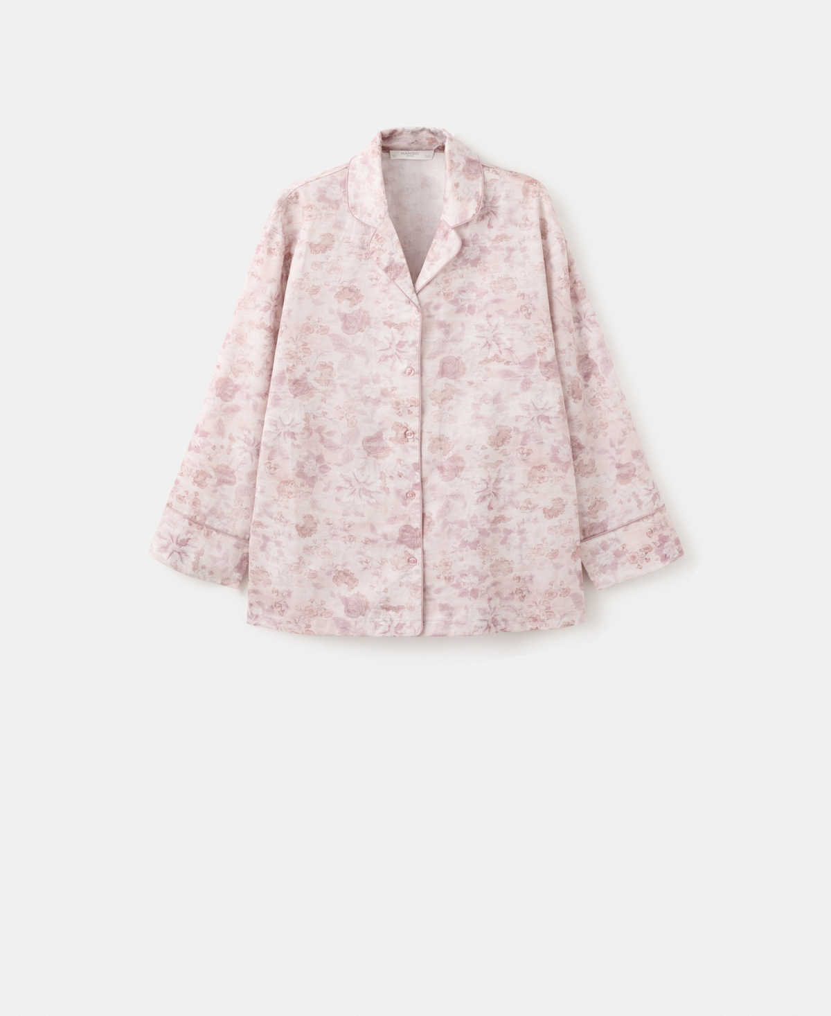 Click here for Mango Womens Piping Detail Printed Pajama Shirt -... prices