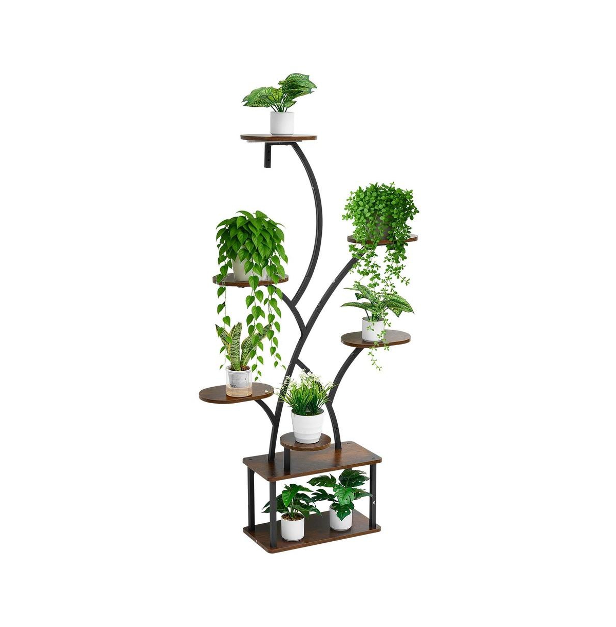 Click here for Sugift 8 Tier Lighted Plant Stand Indoor Metal She... prices