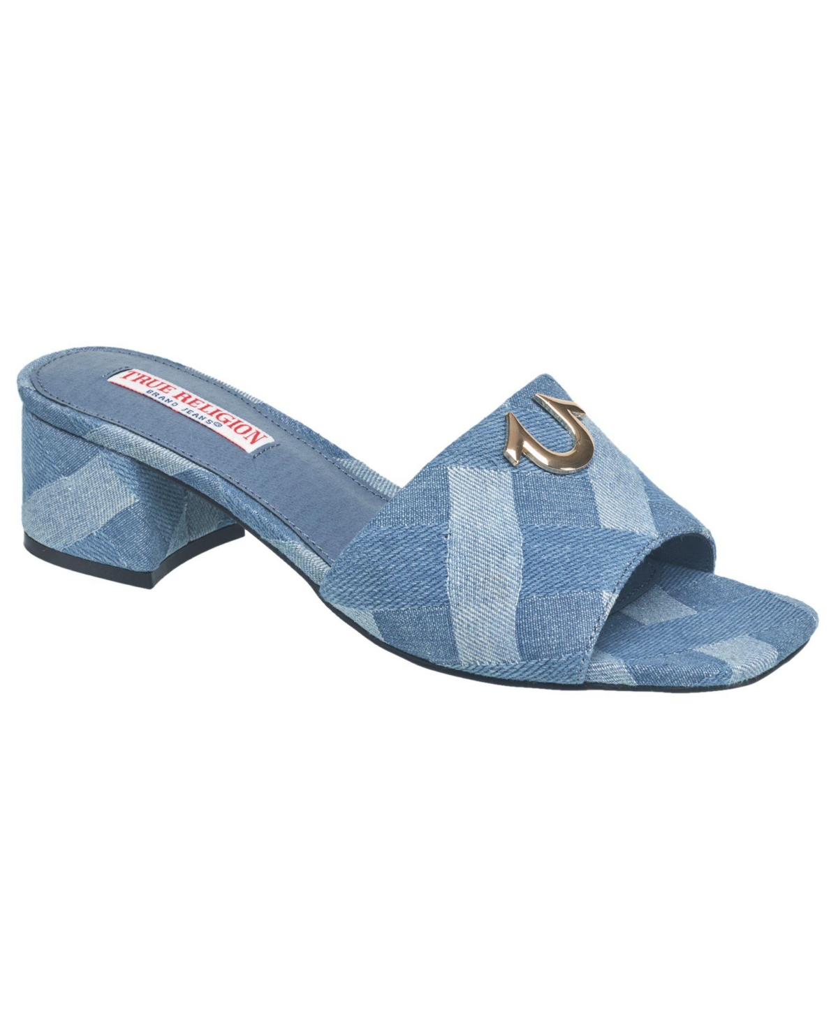 Click here for True Religion Womens Single Strap Logo Block Heel... prices