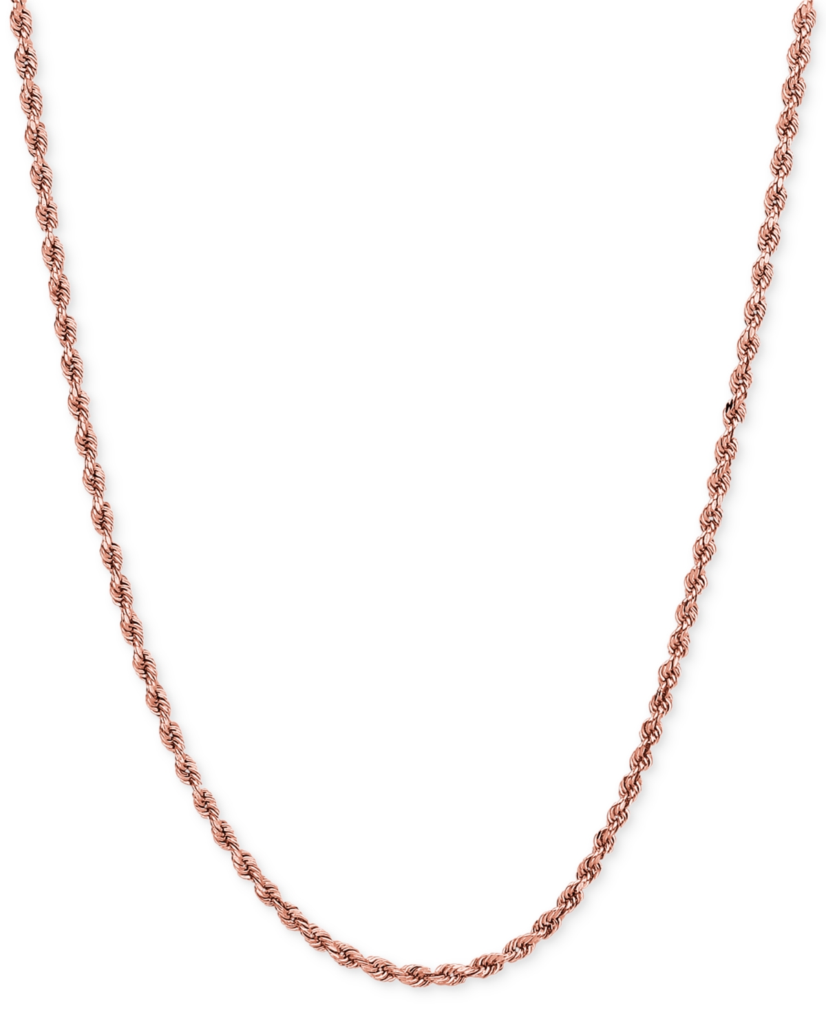 Click here for Rope Chain 18 Necklace (1-3/4mm) in 14k Rose Gold... prices