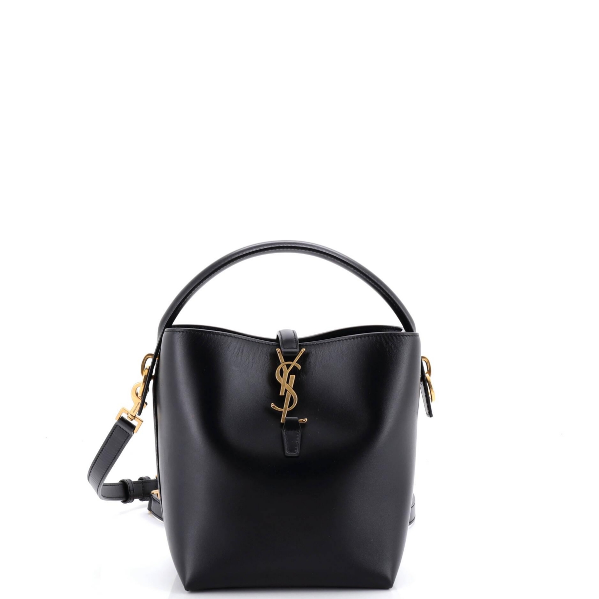 Click here for Pre-Owned Saint Laurent Mini Le 37 Bucket Bag Leat... prices
