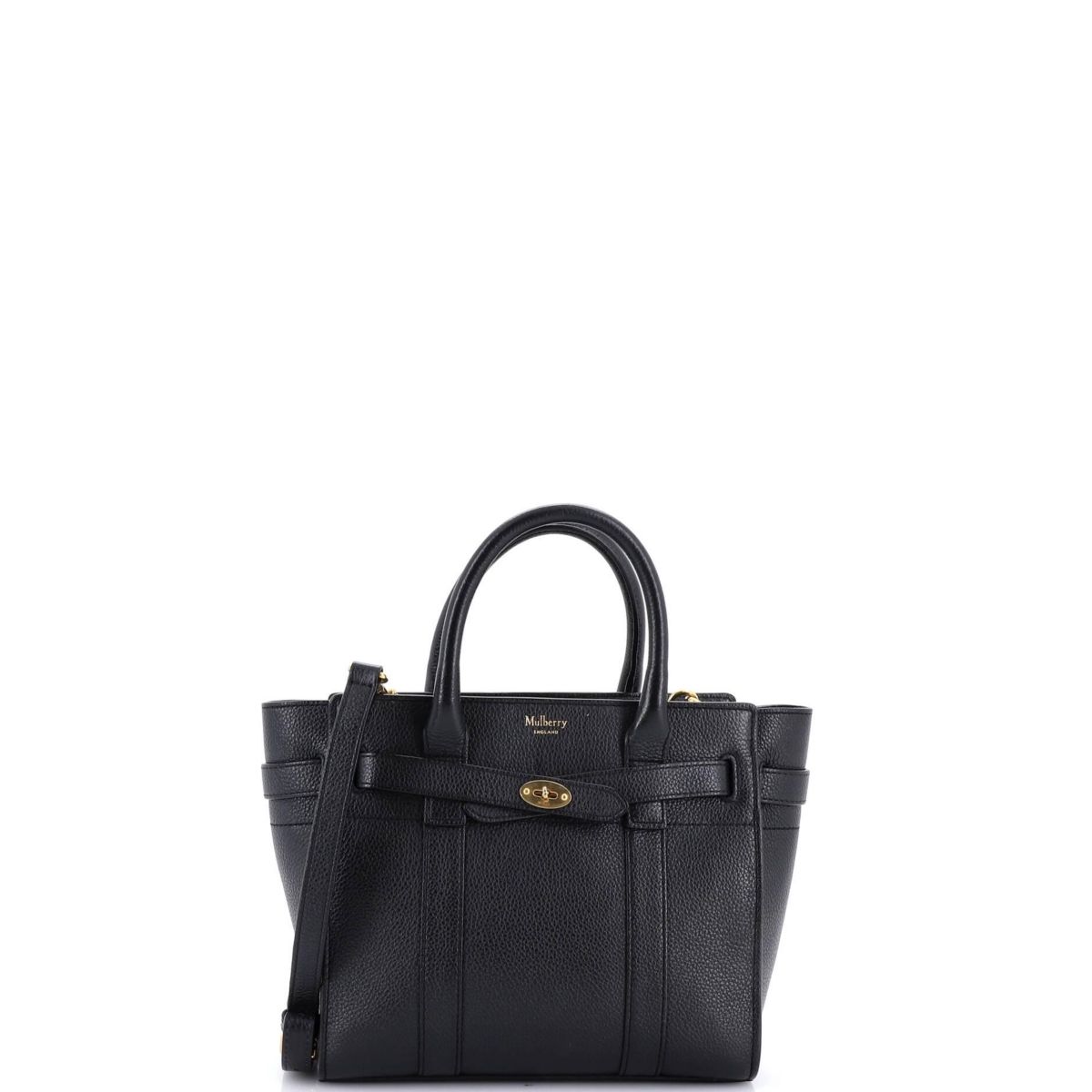 Click here for Pre-Owned Mulberry Mini Bayswater Zipped Tote Leat... prices