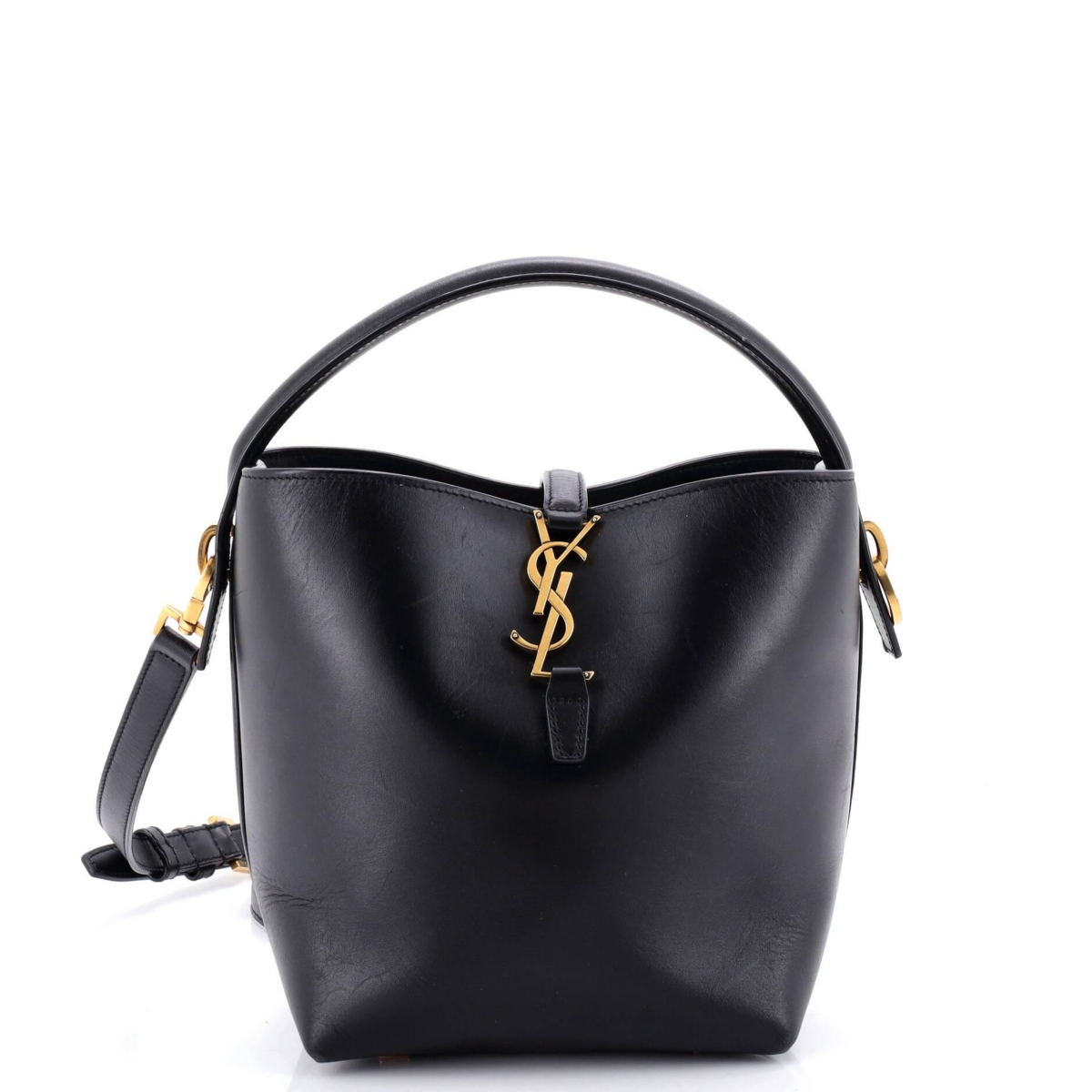 Click here for Pre-Owned Saint Laurent Le 37 Bucket Bag Leather -... prices