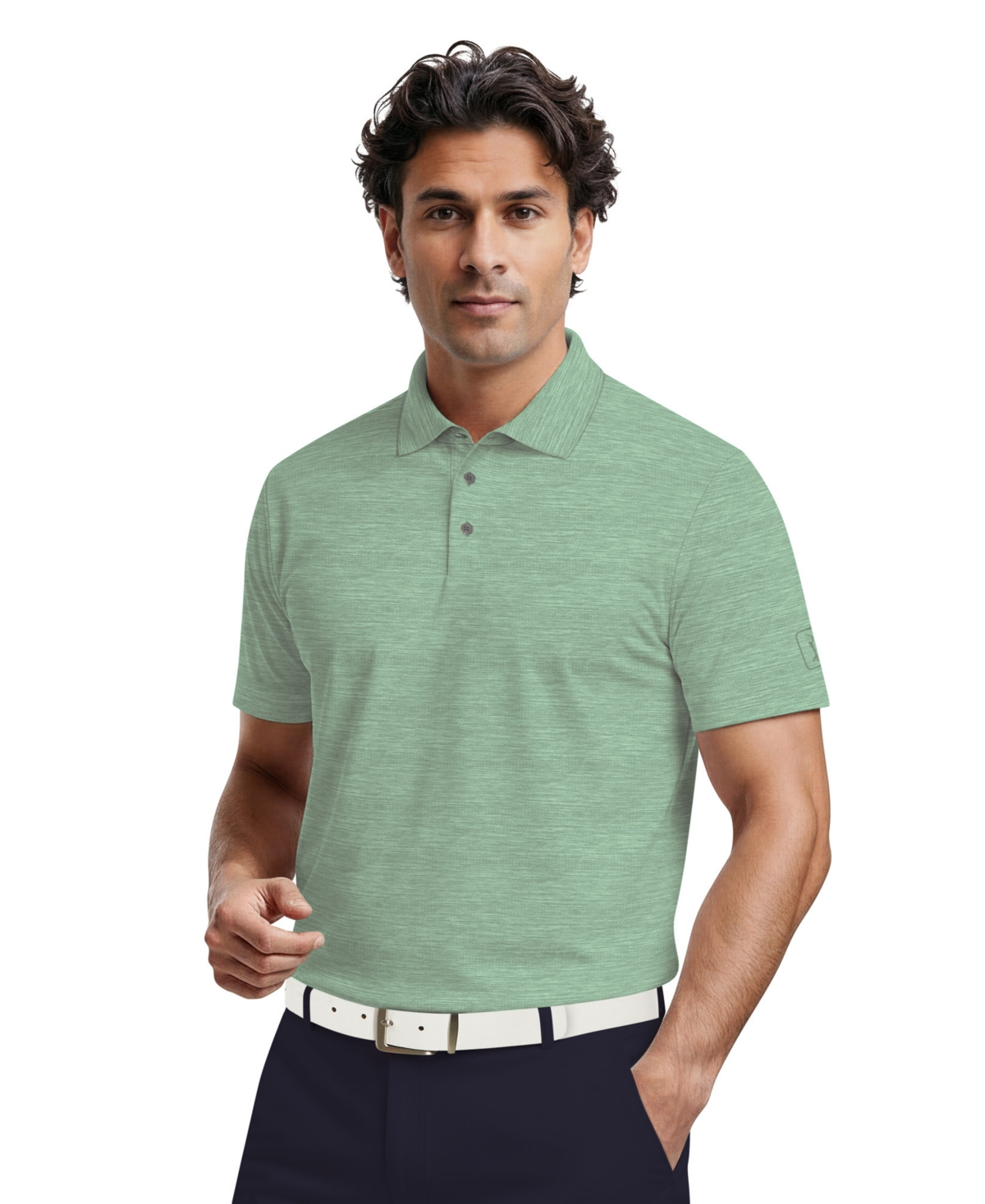Click here for Pga Tour Mens Classic-Fit Golf Polo Shirt - Wasabi... prices