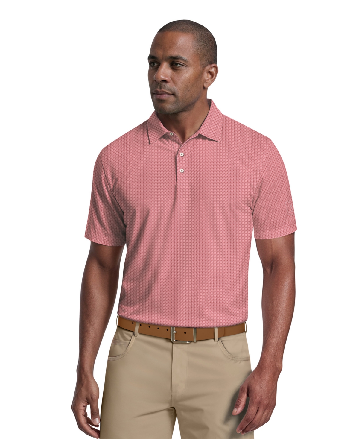 Click here for Pga Tour Mens Micro Argyle Jacquard Short-Sleeve G... prices