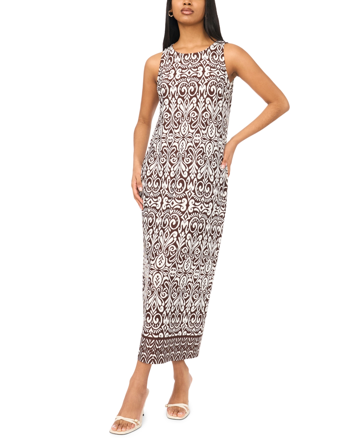 Click here for Msk Womens Keyhole Back Maxi Dress - Chicory Coffe... prices