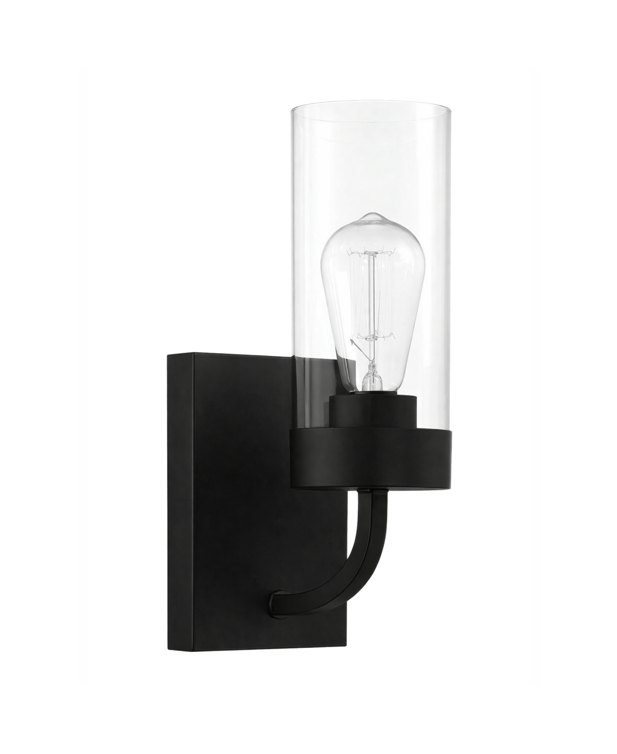 Click here for Busdays Single Light Wall Sconce Clear Glass Metal... prices