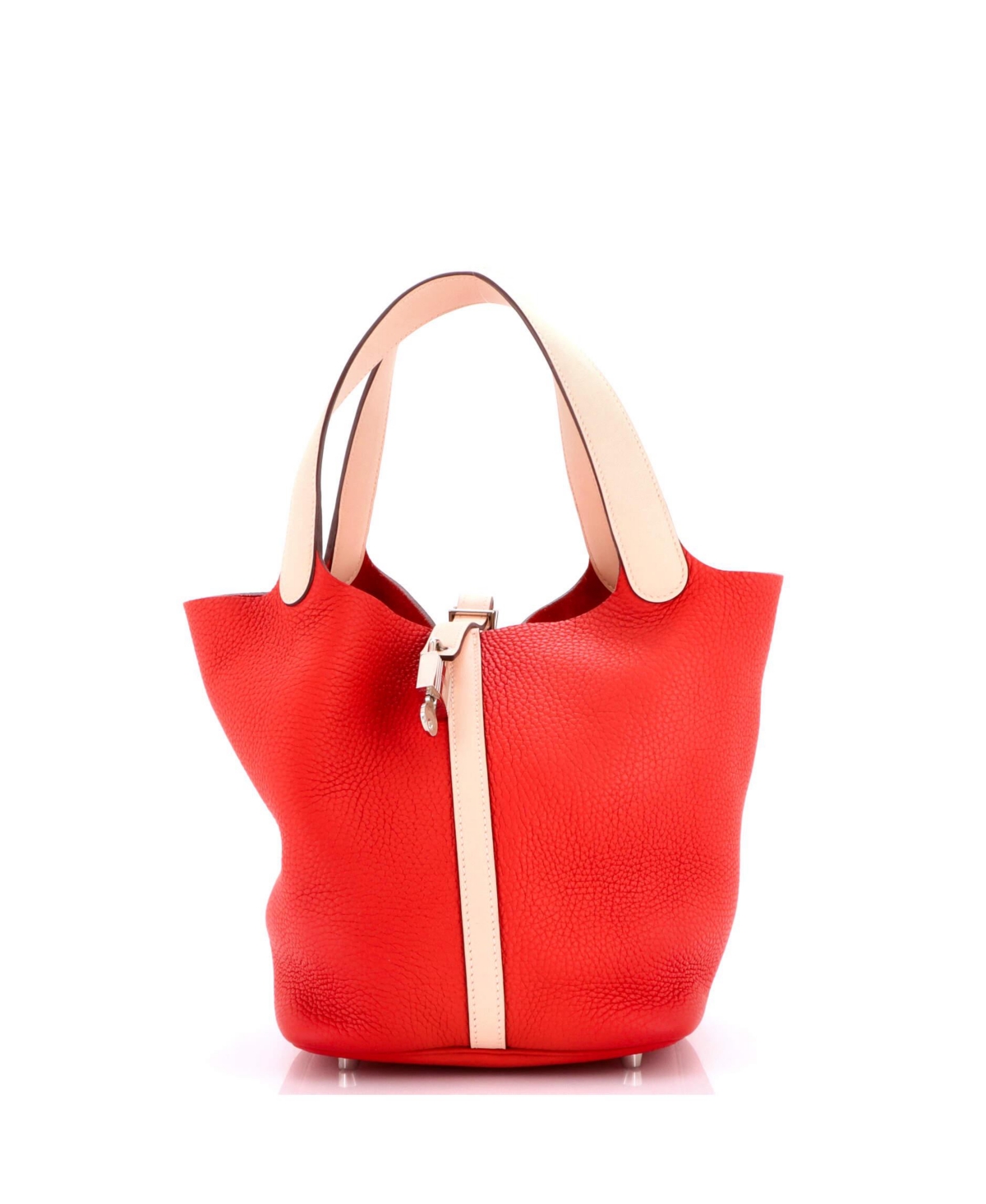 Click here for Pre-Owned HERMES Pm Bicolor Picotin Lock Bag Cleme... prices