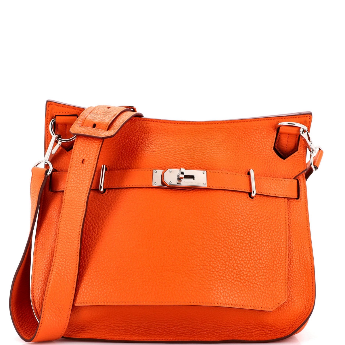 Click here for Pre-Owned HERMES 34 Jypsiere Bag Clemence - Orange prices