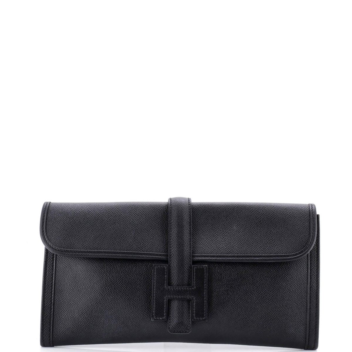 Click here for Pre-Owned HERMES 29 Jige Elan Clutch Epsom - Black prices