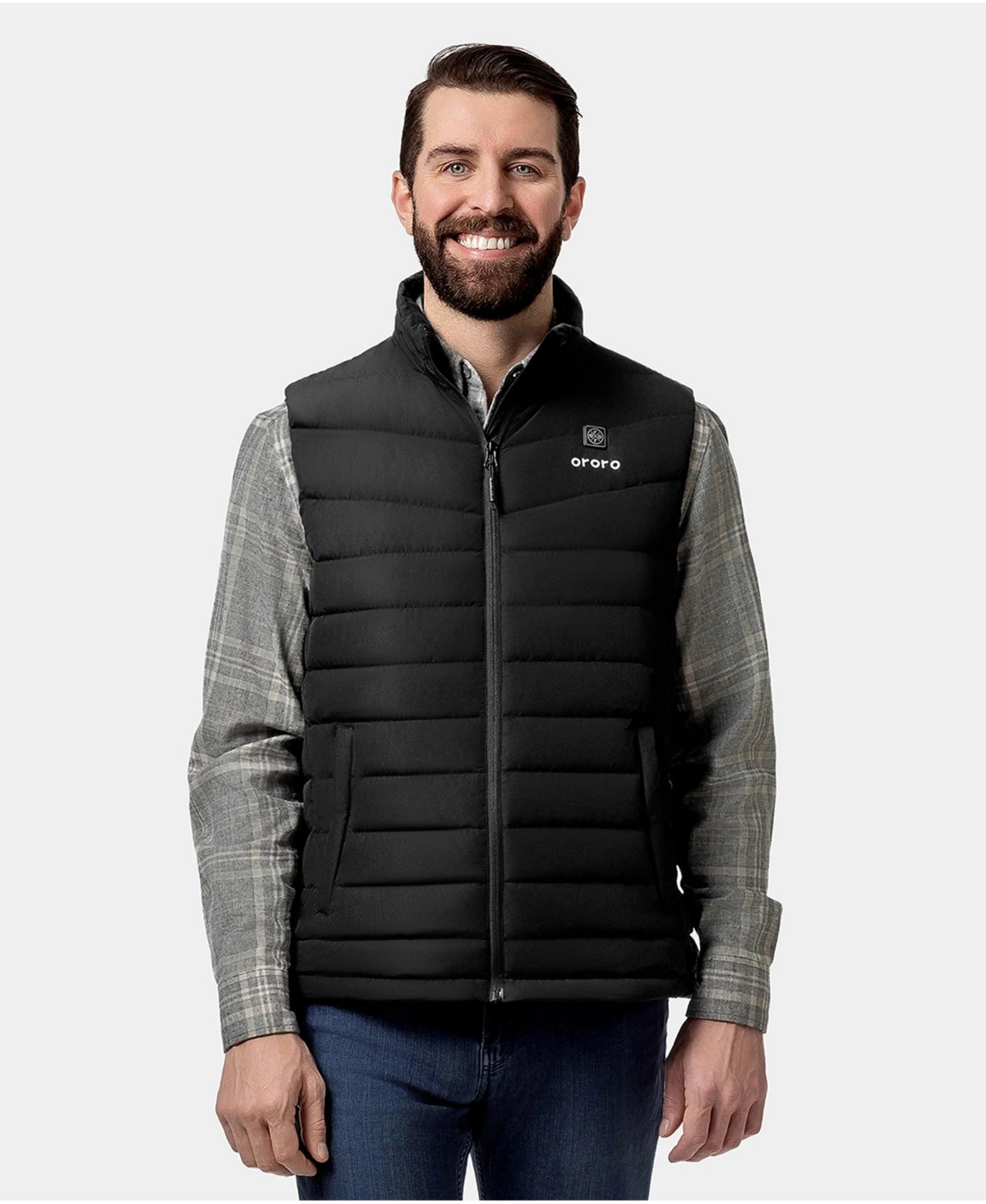 Click here for ororo Mens Heated Lightweight Down Vest - Black prices