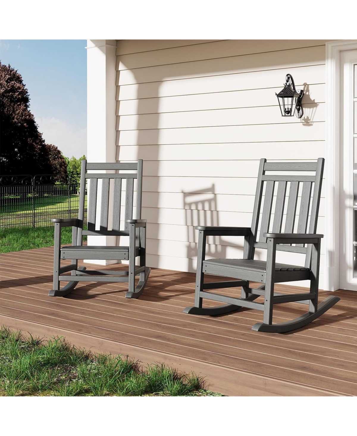 Click here for gaomon Outdoor Hdpe Rocking Chair for Adults  High... prices