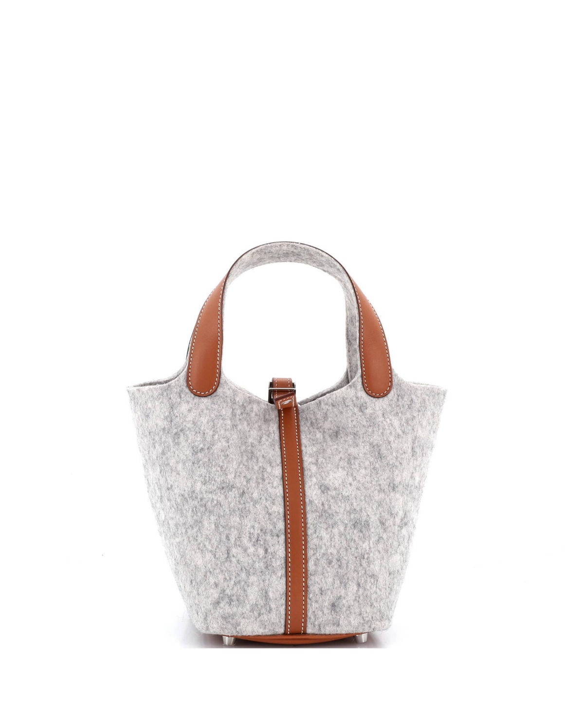 Click here for Pre-Owned HERMES Pm Picotin Lock Bag Felt with Lea... prices