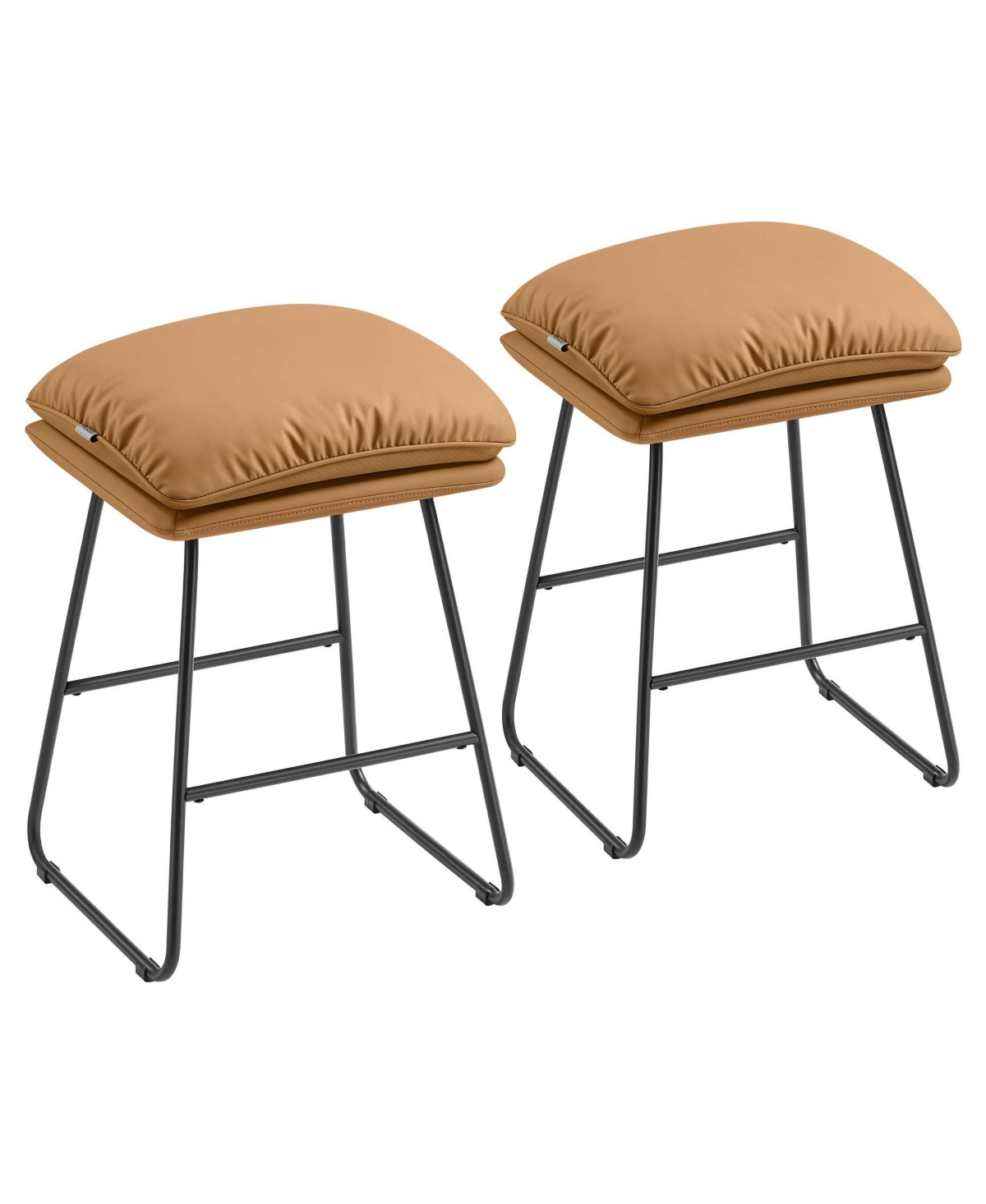 Click here for Slickblue Caramel Brown Counter Stools Set of 2 Cu... prices